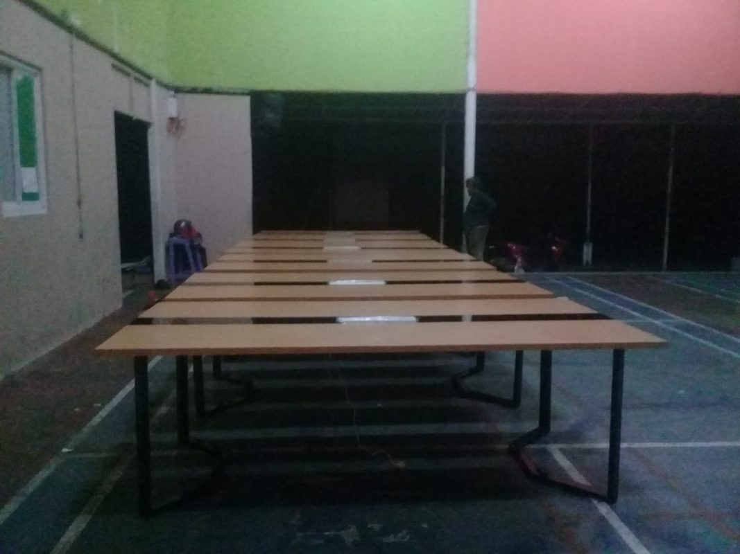 Custom Meja Rapat Meeting - Meja Bahan Multiplek HPL TACO